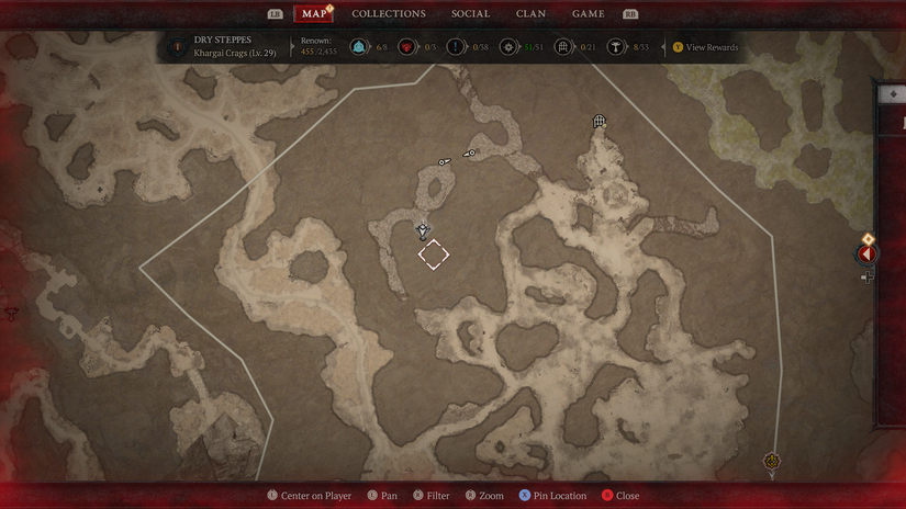All Dry Steppes Altar of Lilith locations and map in Diablo 4