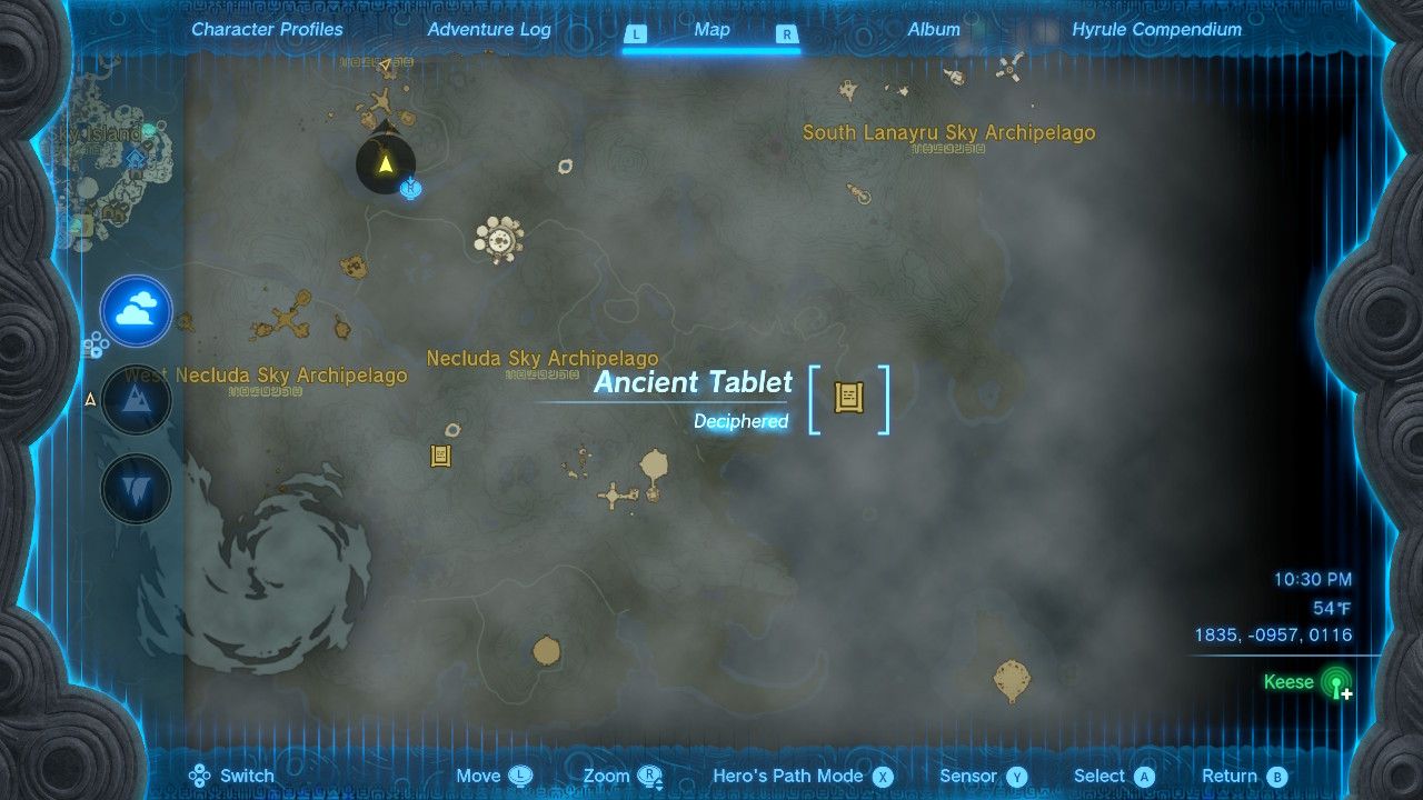 ‘Messages from an Ancient Era’ stone tablet locations in Zelda: TOTK