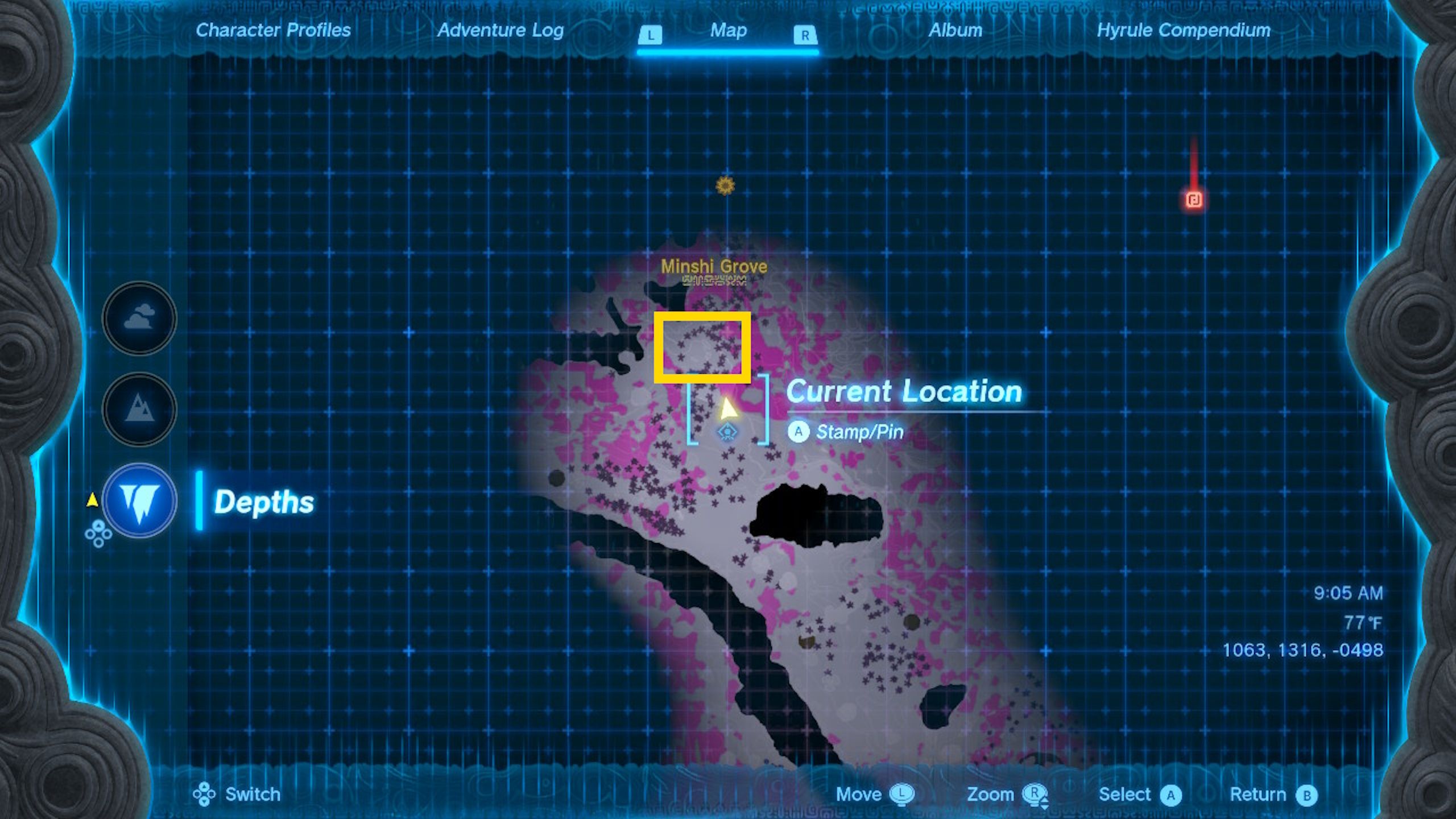 Sky Armor location in Zelda: Tears of the Kingdom