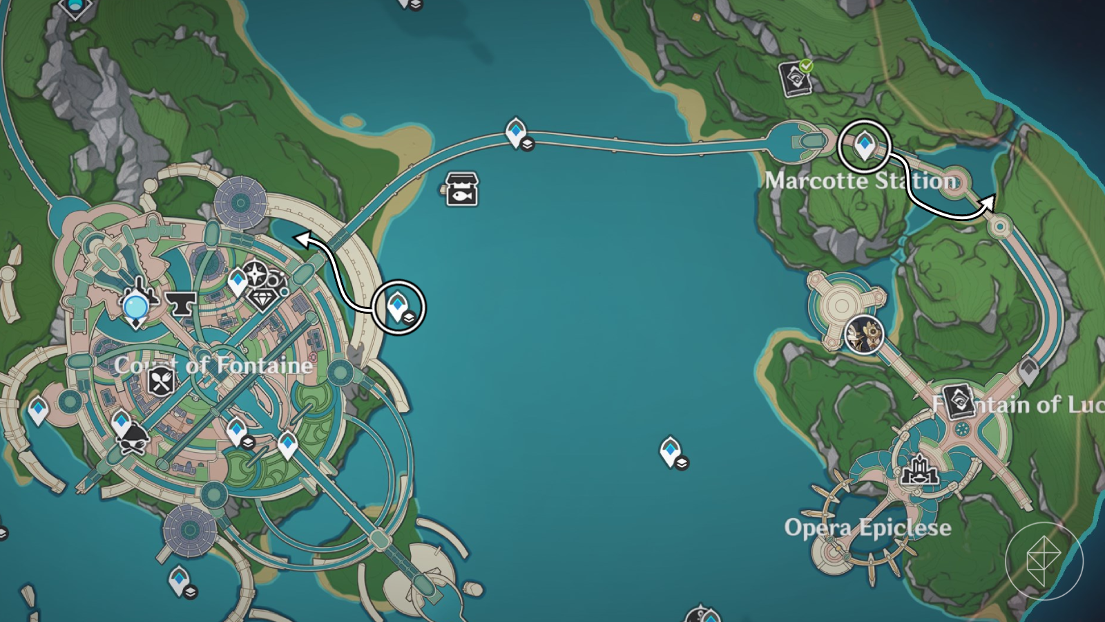 Where to find all the weapon blueprints in Fontaine in Genshin Impact