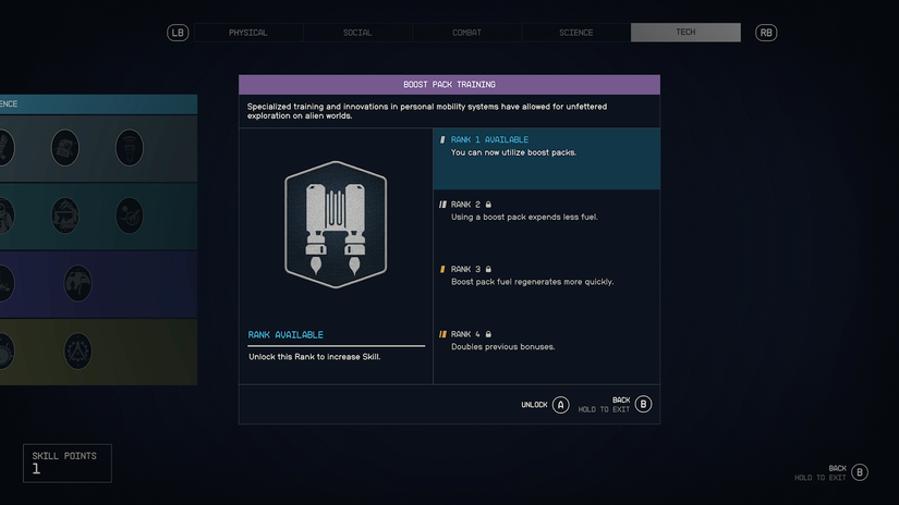 How to use the boost pack in Starfield