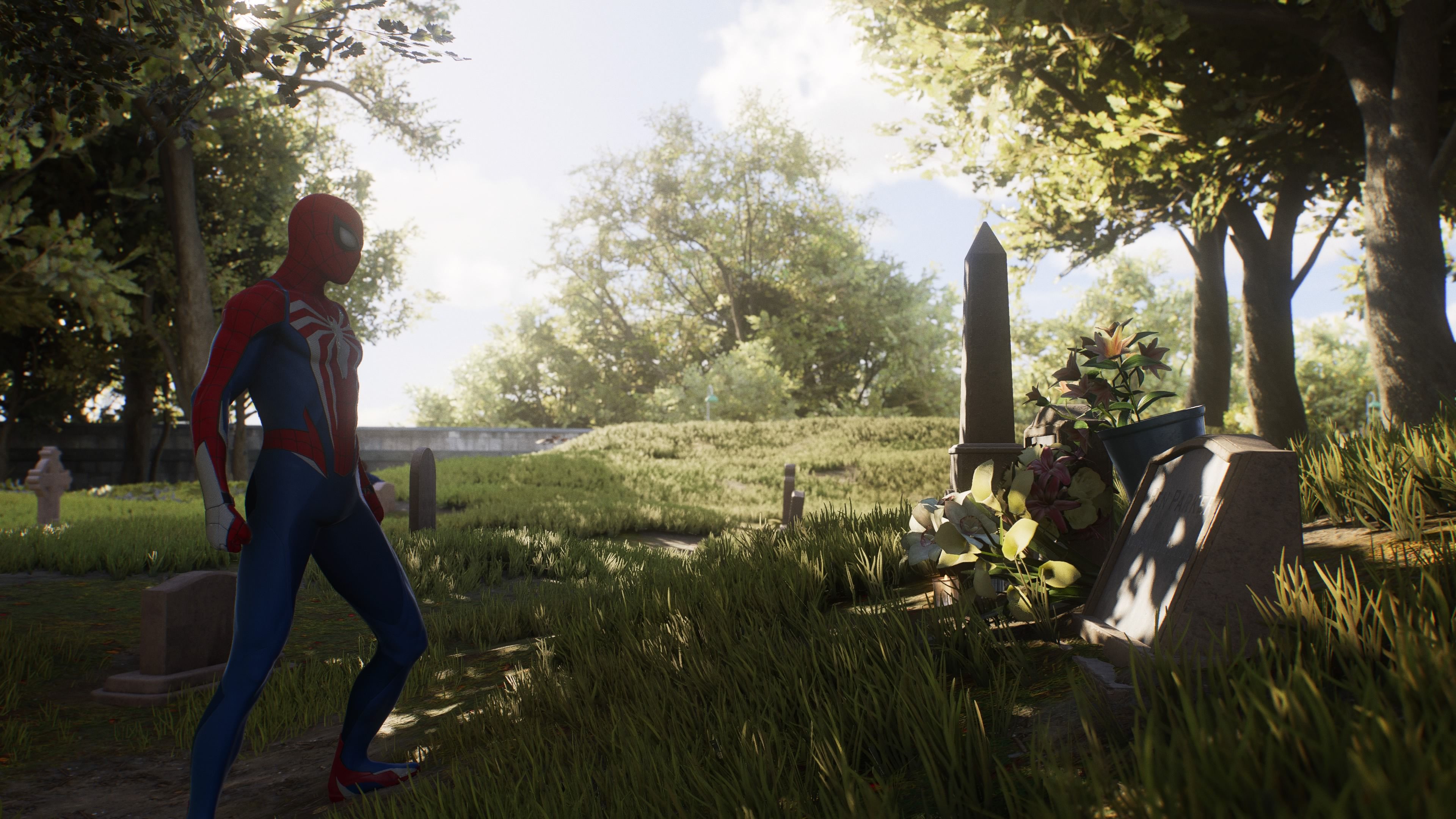 Where to find Aunt May’s grave in Spider-Man 2