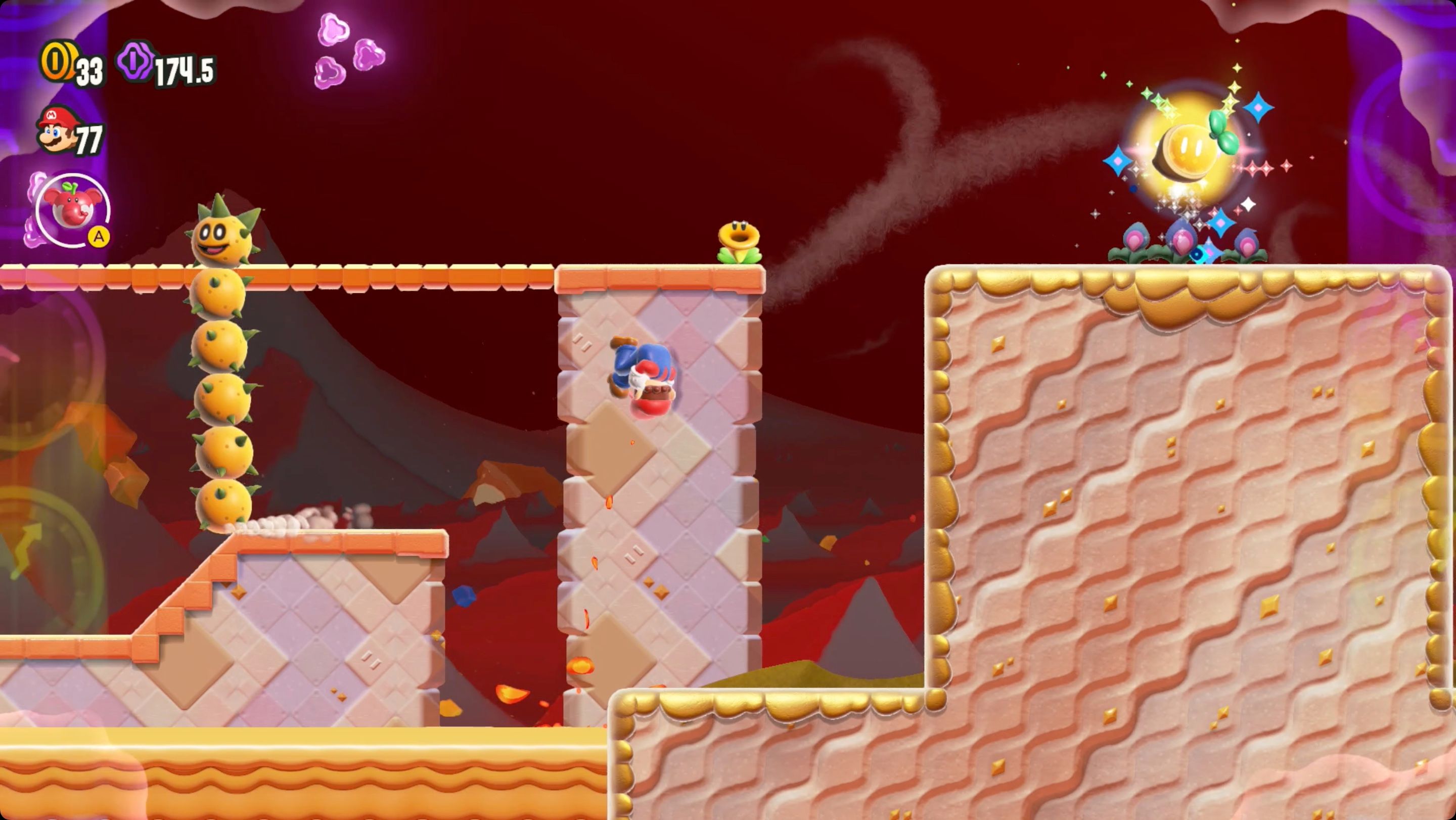 W4 Sunbaked Desert Wonder Seed locations in Super Mario Bros. Wonder