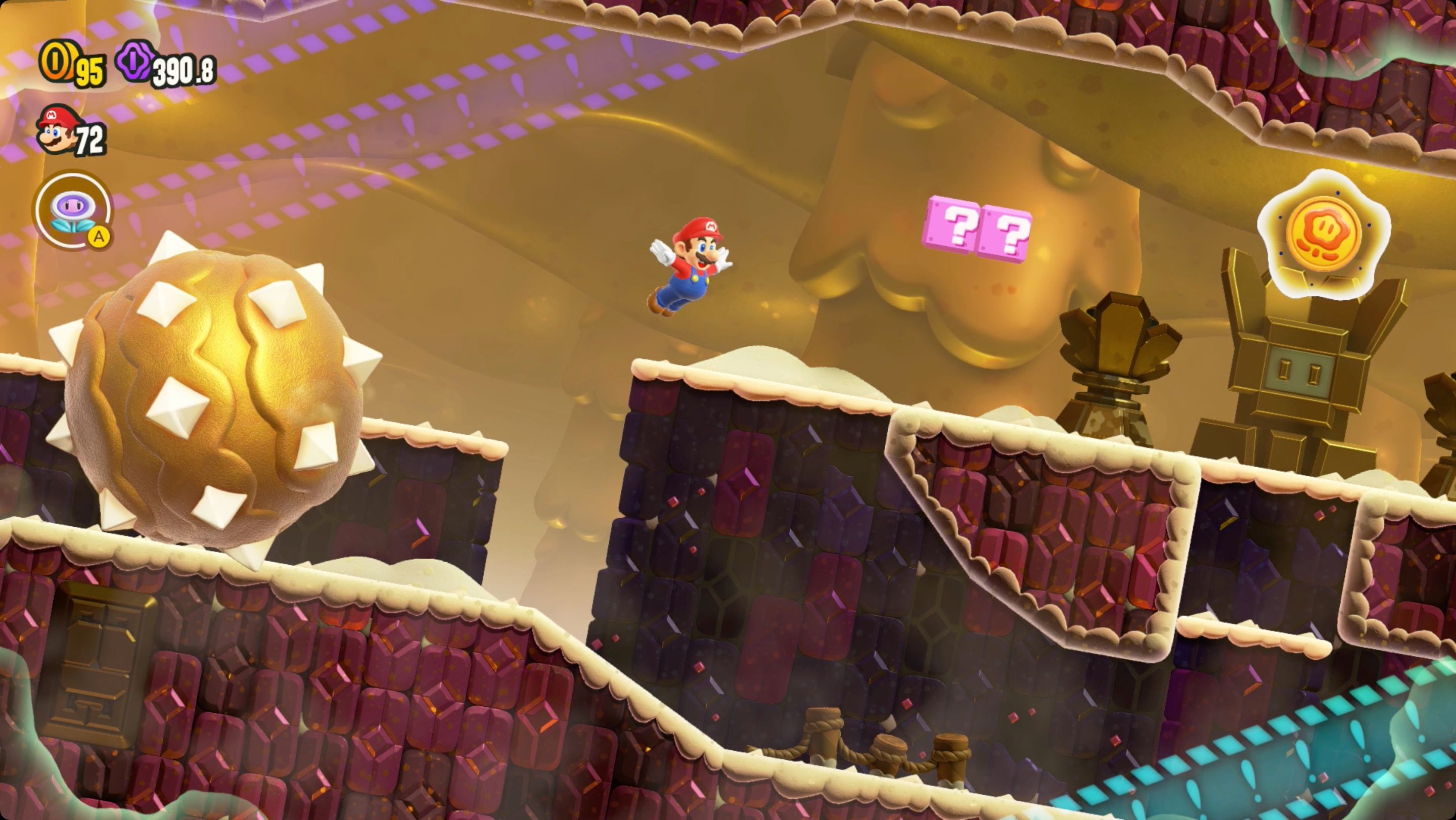 W4 Sunbaked Desert Wonder Seed locations in Super Mario Bros. Wonder
