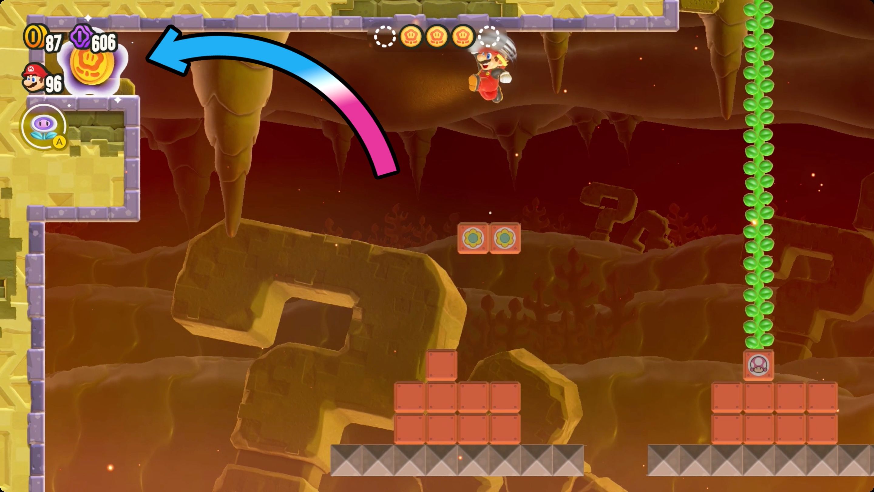 Search Party Item Park Wonder Token locations in Super Mario Wonder