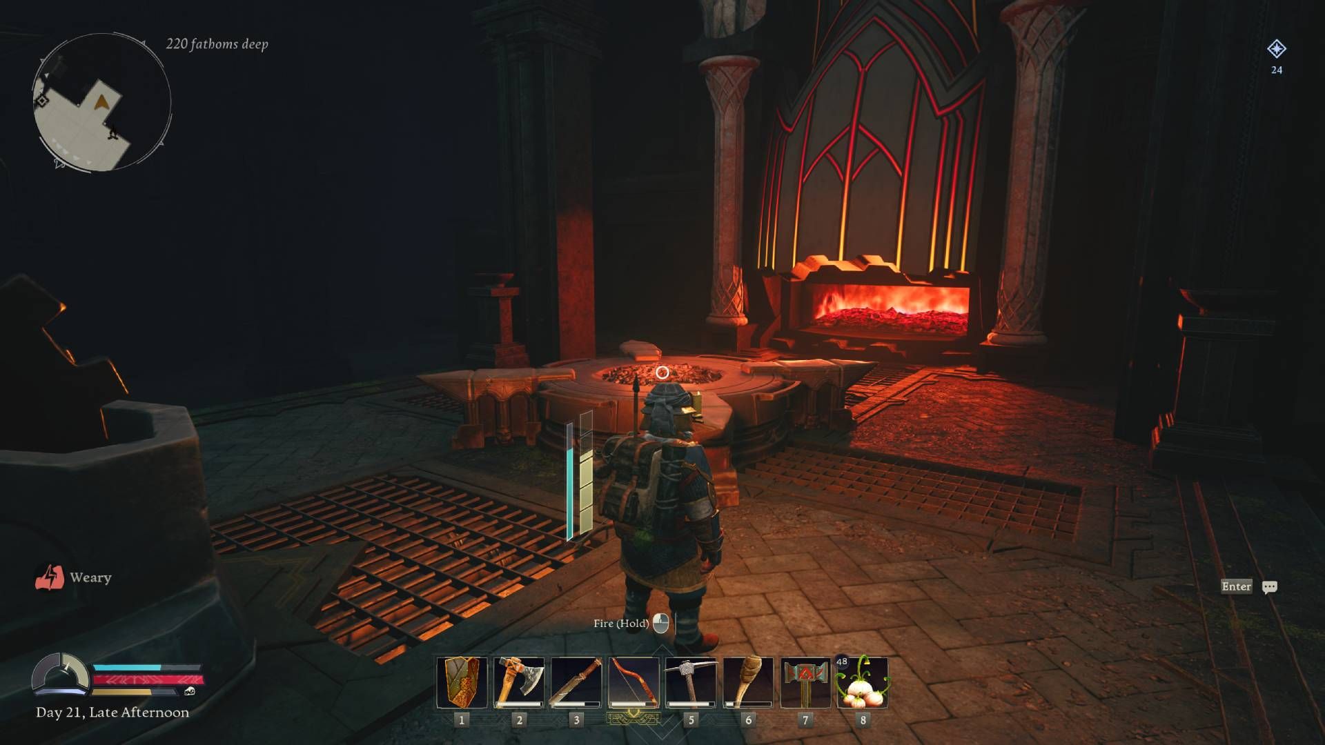 How to get steel in Return to Moria to make a Steel Hammer and Pickaxe