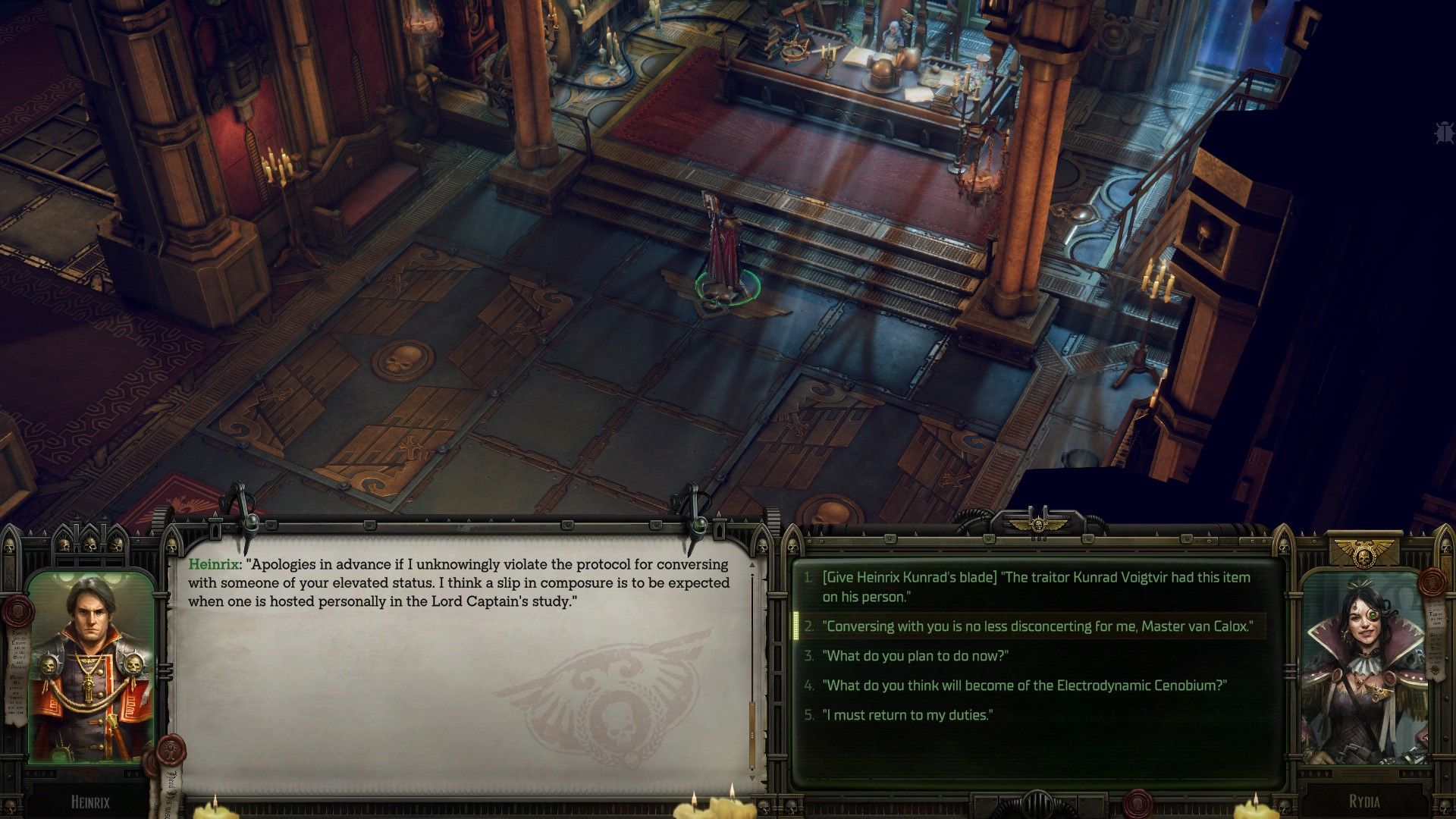 How to romance companions in Warhammer 40K Rogue Trader