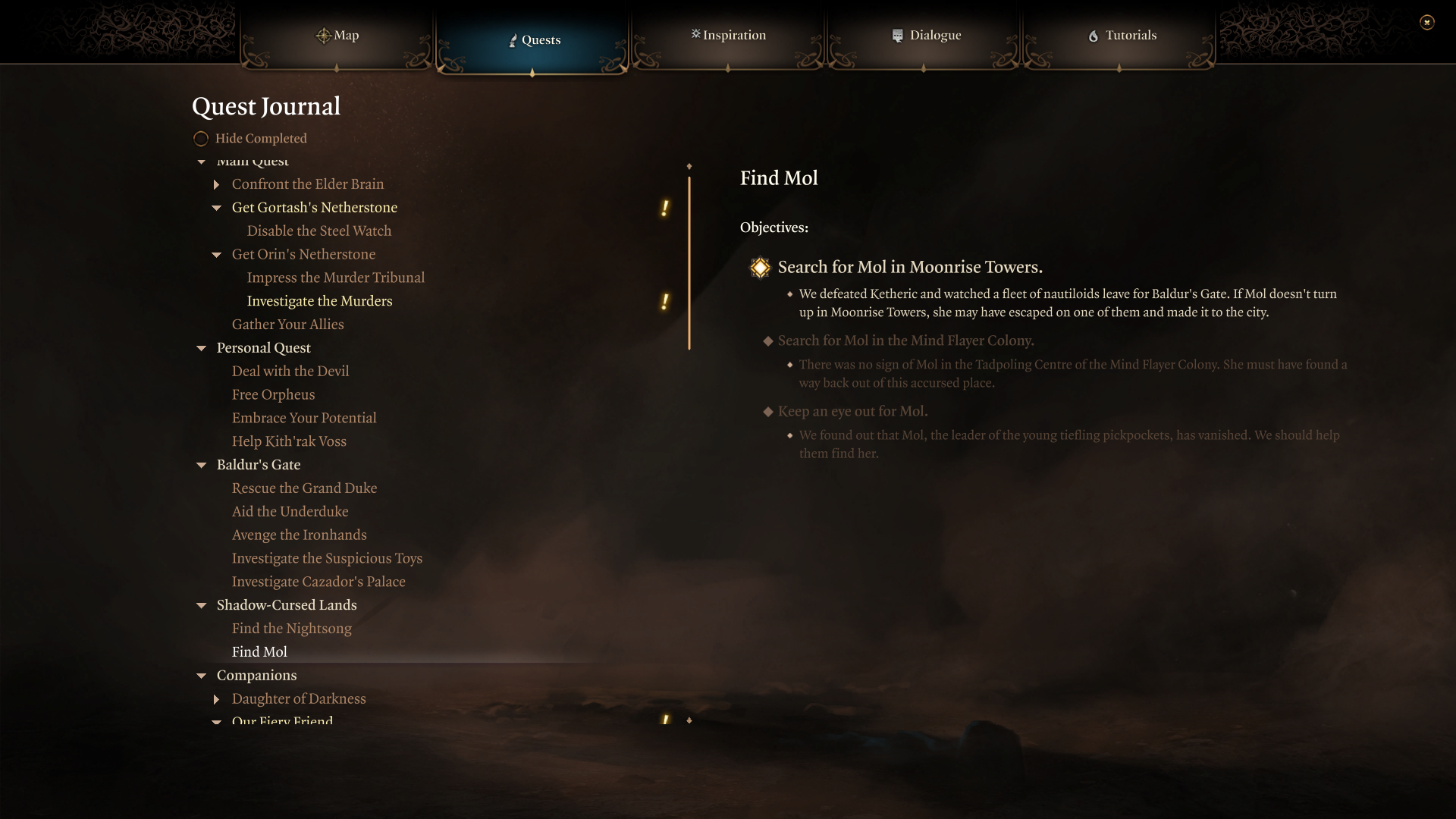 Where to find Mol in BG3