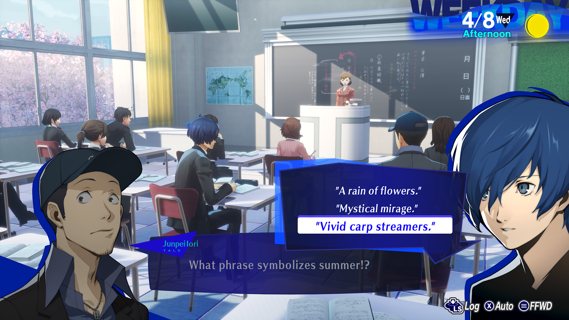 All Persona 3 Reload classroom answers and questions