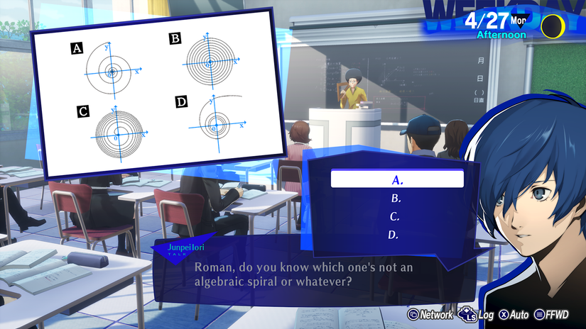 All Persona 3 Reload classroom answers and questions