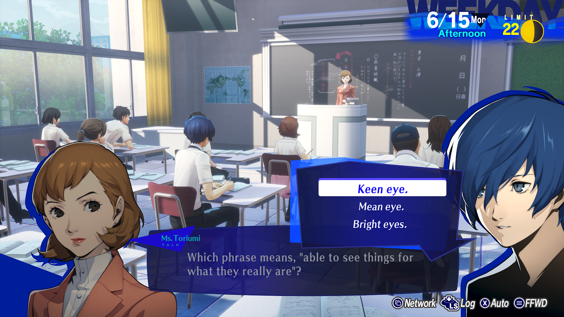 All Persona 3 Reload classroom answers and questions