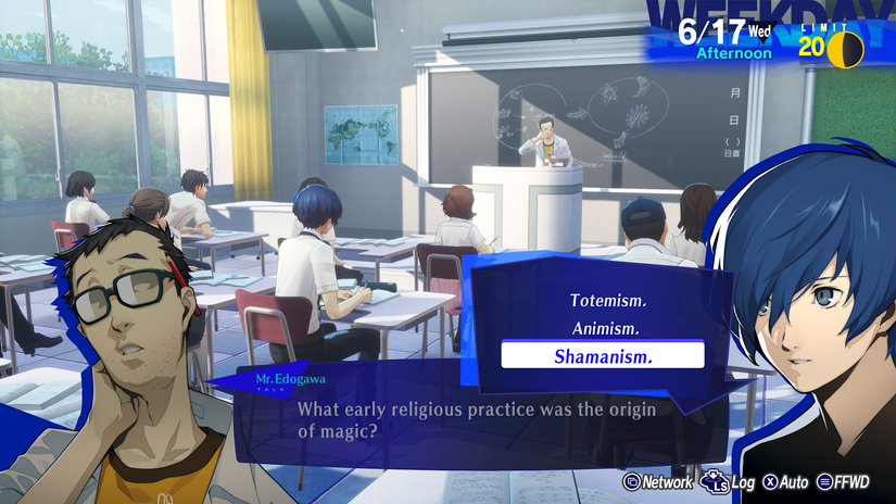All Persona 3 Reload classroom answers and questions
