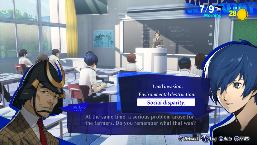 All Persona 3 Reload classroom answers and questions