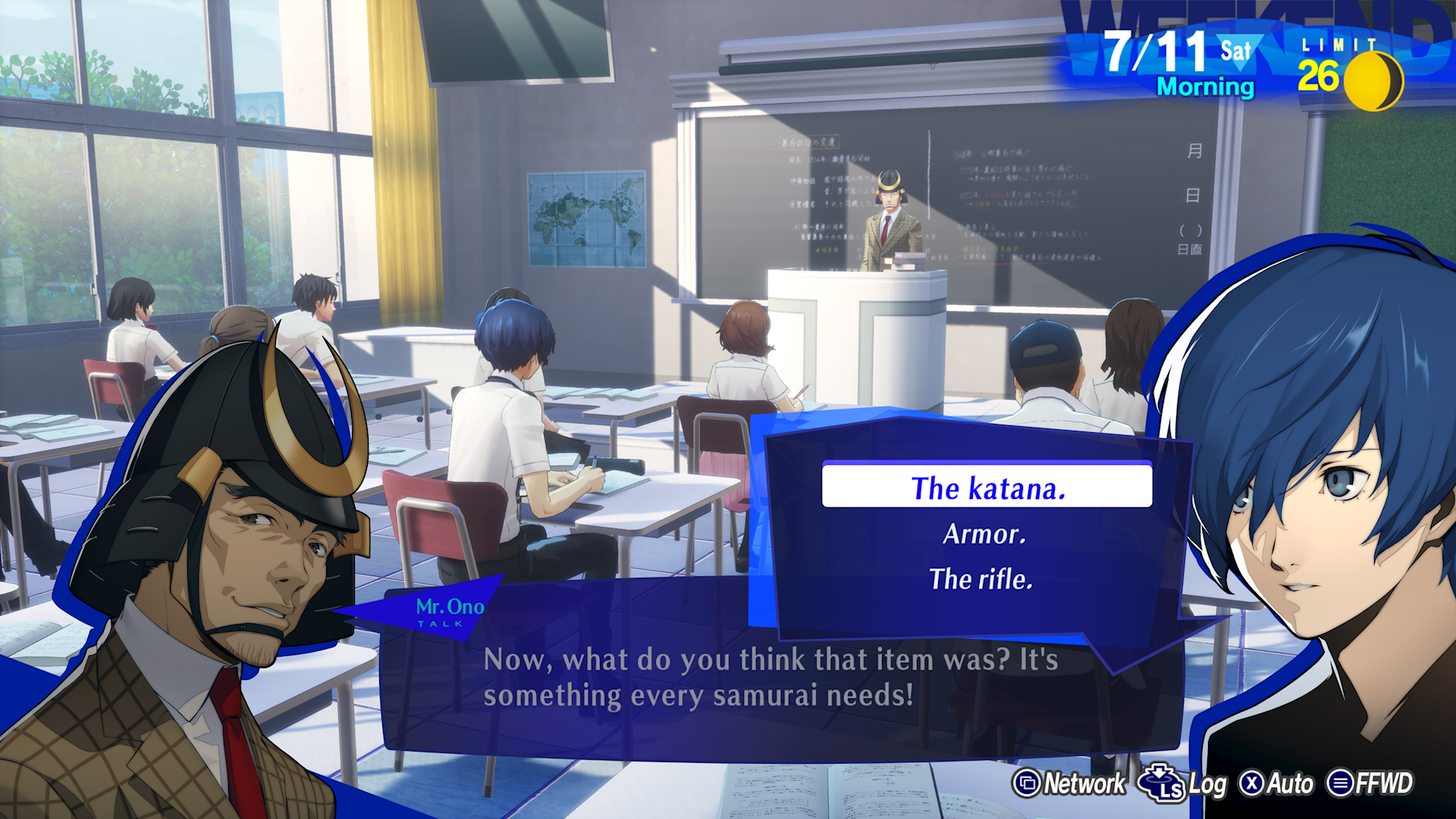 All Persona 3 Reload classroom answers and questions