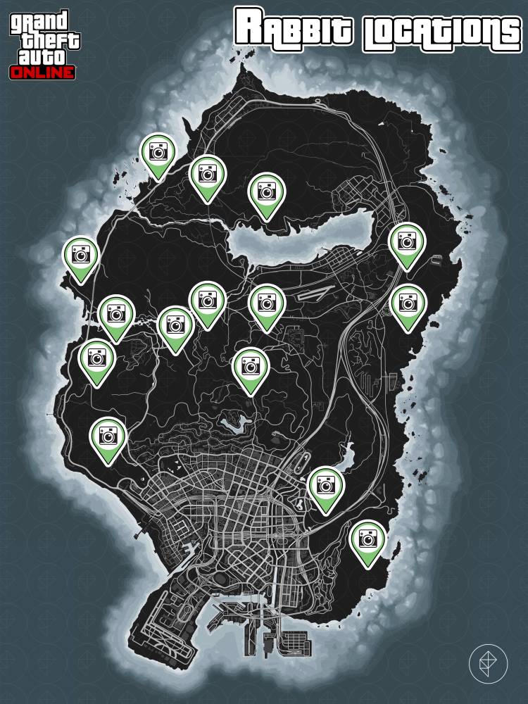 Animal locations list in GTA Online