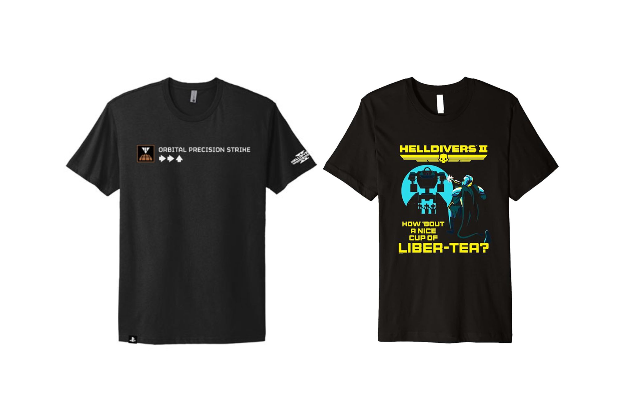 Sony has debuted a lineup of Helldivers 2 shirts, mugs, and more