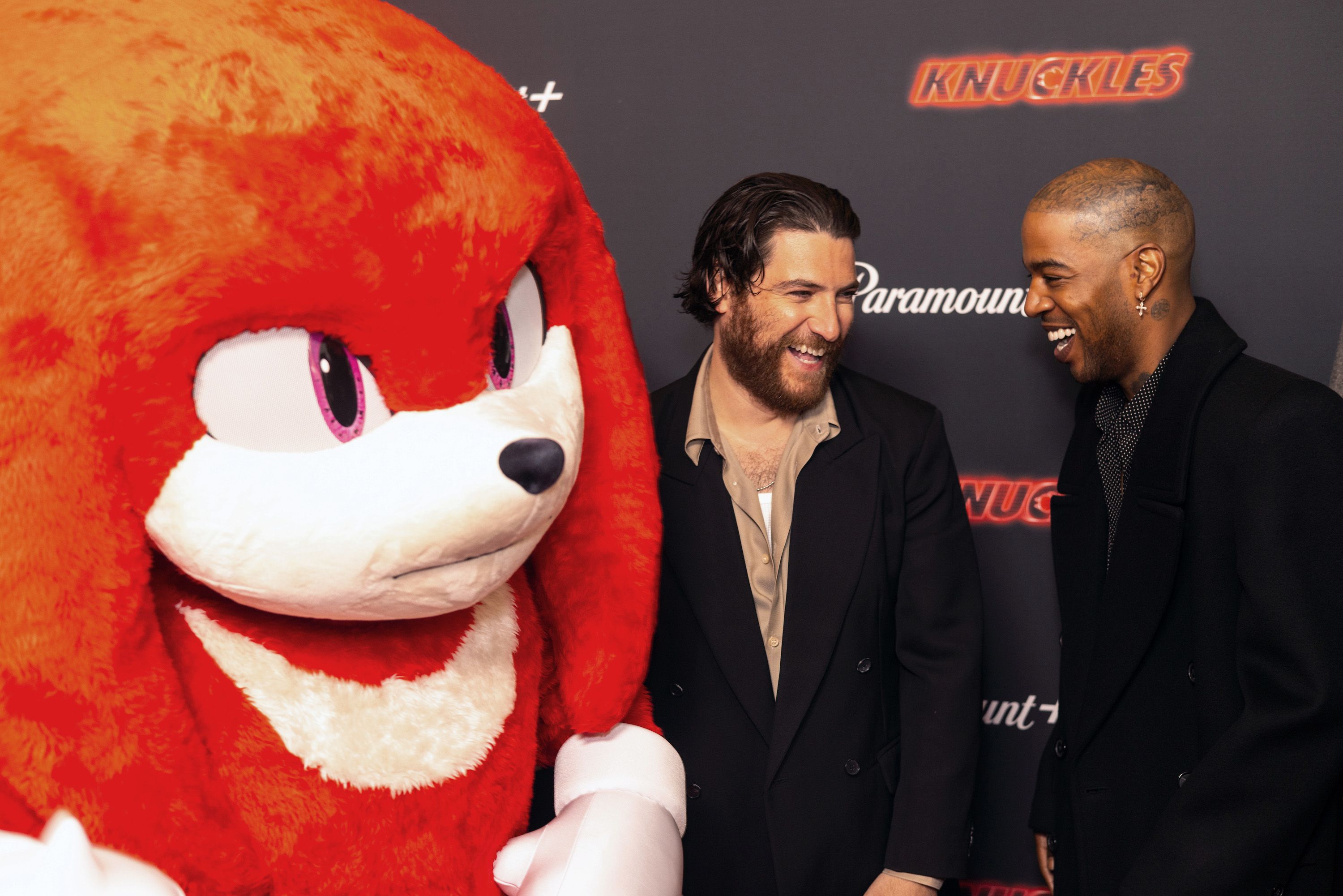 Knuckles looked stressed out at Idris Elba’s Knuckles premiere