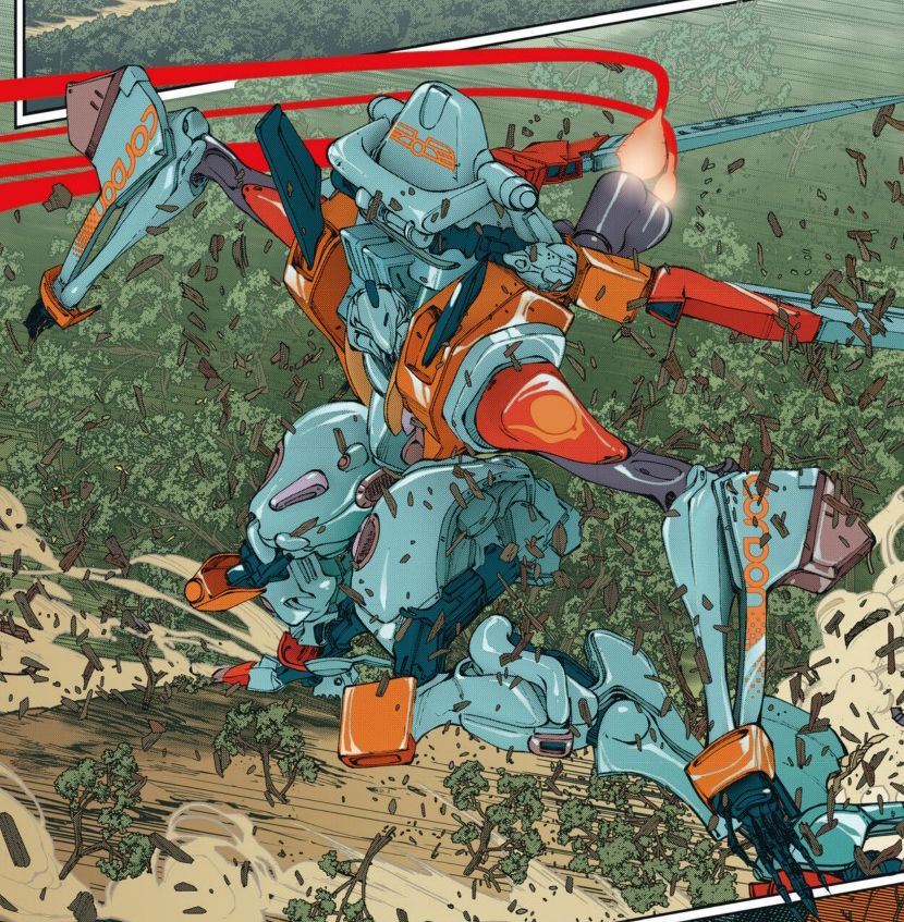 Dawnrunner is a mecha-kaiju comic about the power of communication