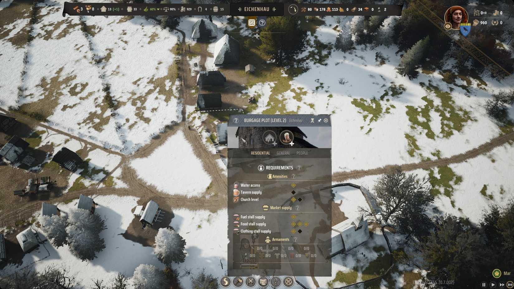 How to upgrade burgage plots in Manor Lords