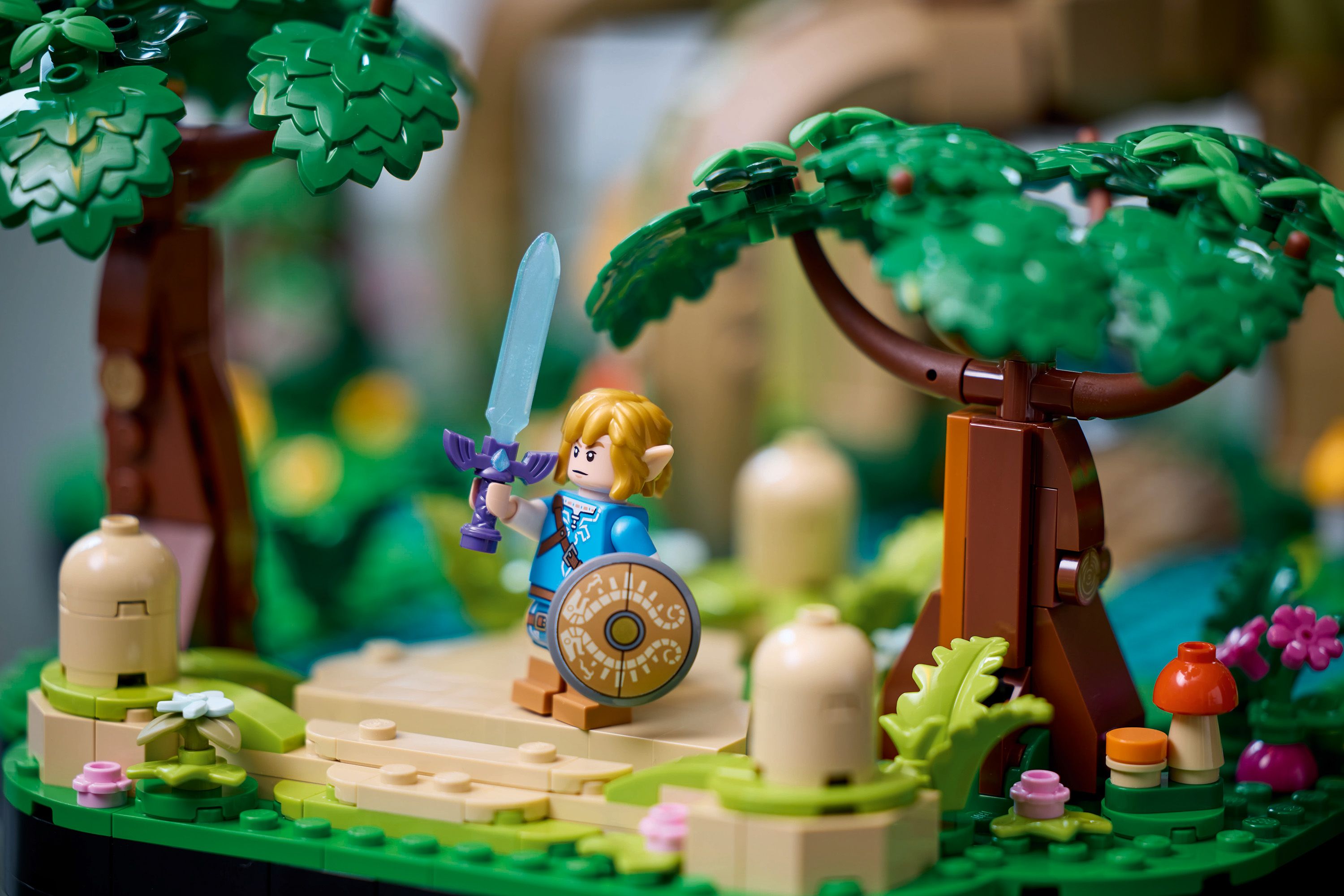 The Legend of Zelda’s Great Deku Tree Lego set includes Link minifig