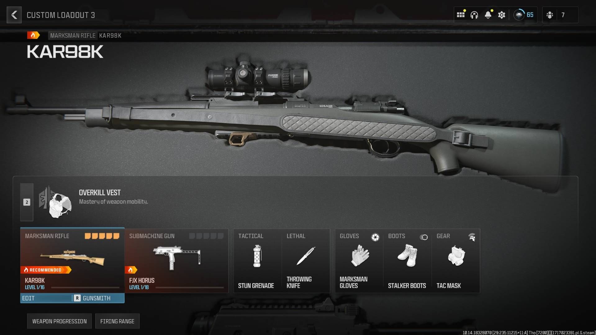 Best Kar98k loadout, class build in MW3