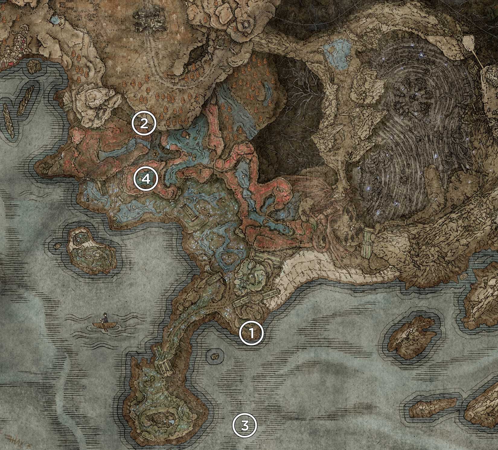 All Scadutree Fragment locations map in Elden Ring DLC