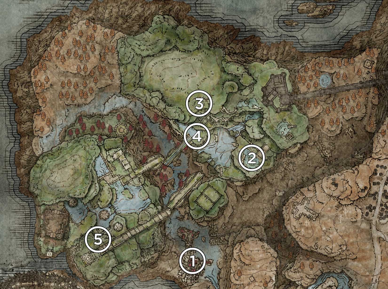 All Scadutree Fragment locations map in Elden Ring DLC