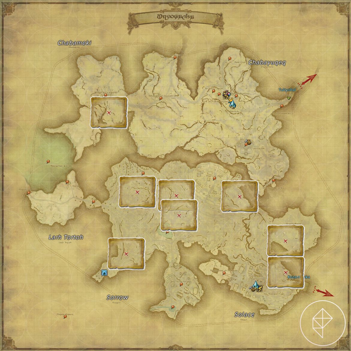 Br’aaxskin treasure locations in FFXIV: Dawntrail