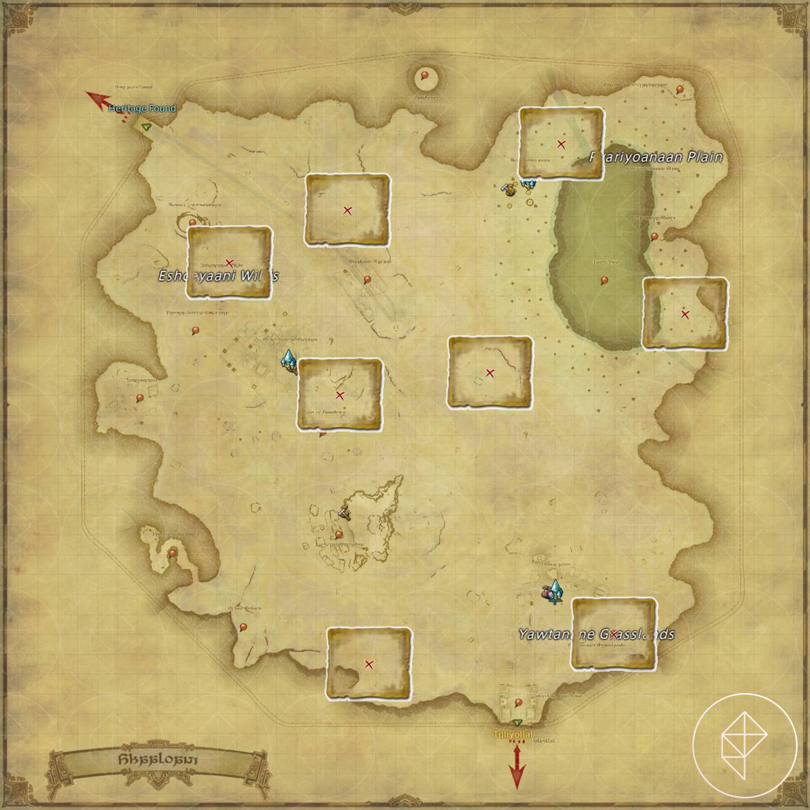 Br’aaxskin treasure locations in FFXIV: Dawntrail