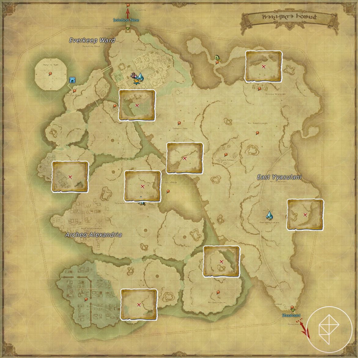 Br’aaxskin treasure locations in FFXIV: Dawntrail