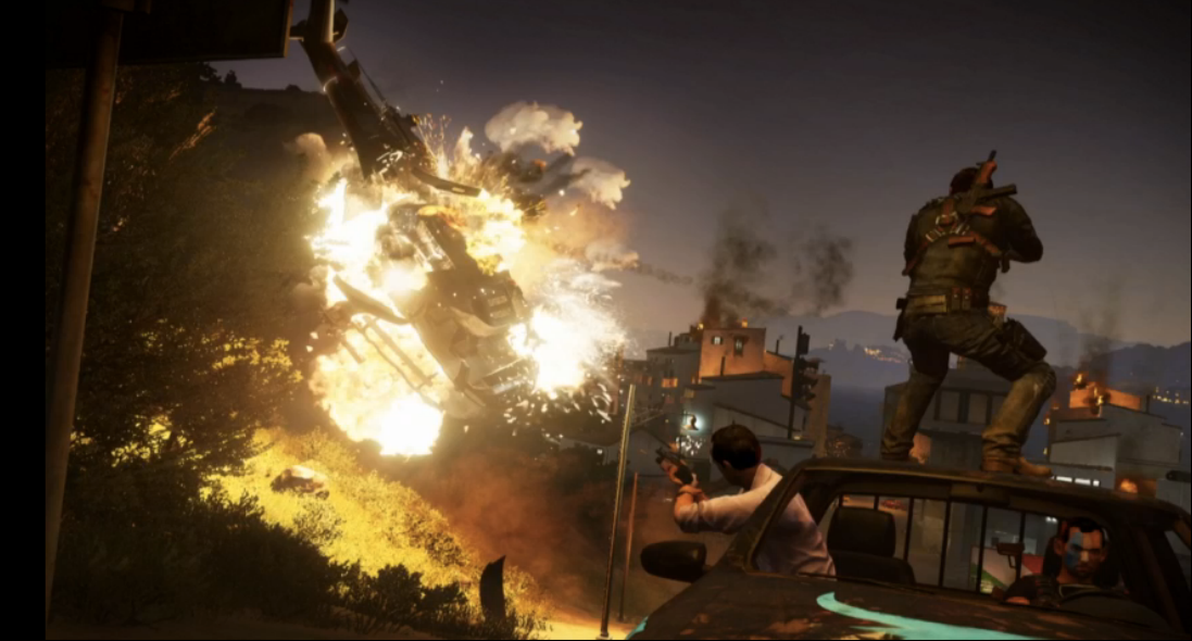 Scenes from Just Cause 3's destructive playground