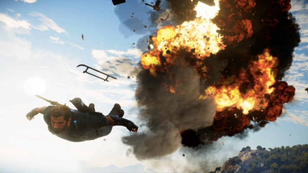 Scenes from Just Cause 3's destructive playground
